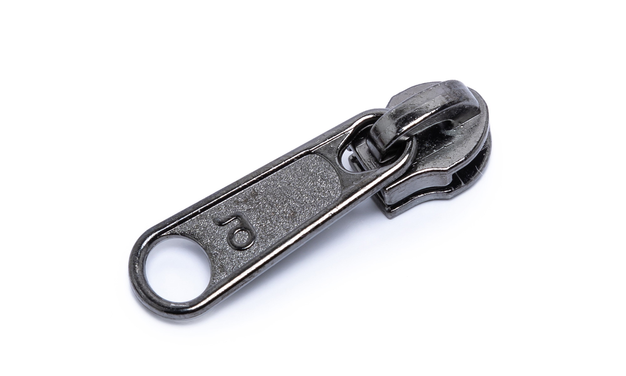 Bügelschieber 6 mm Gun Metal - grosse Lasche - KUNT & BUNT