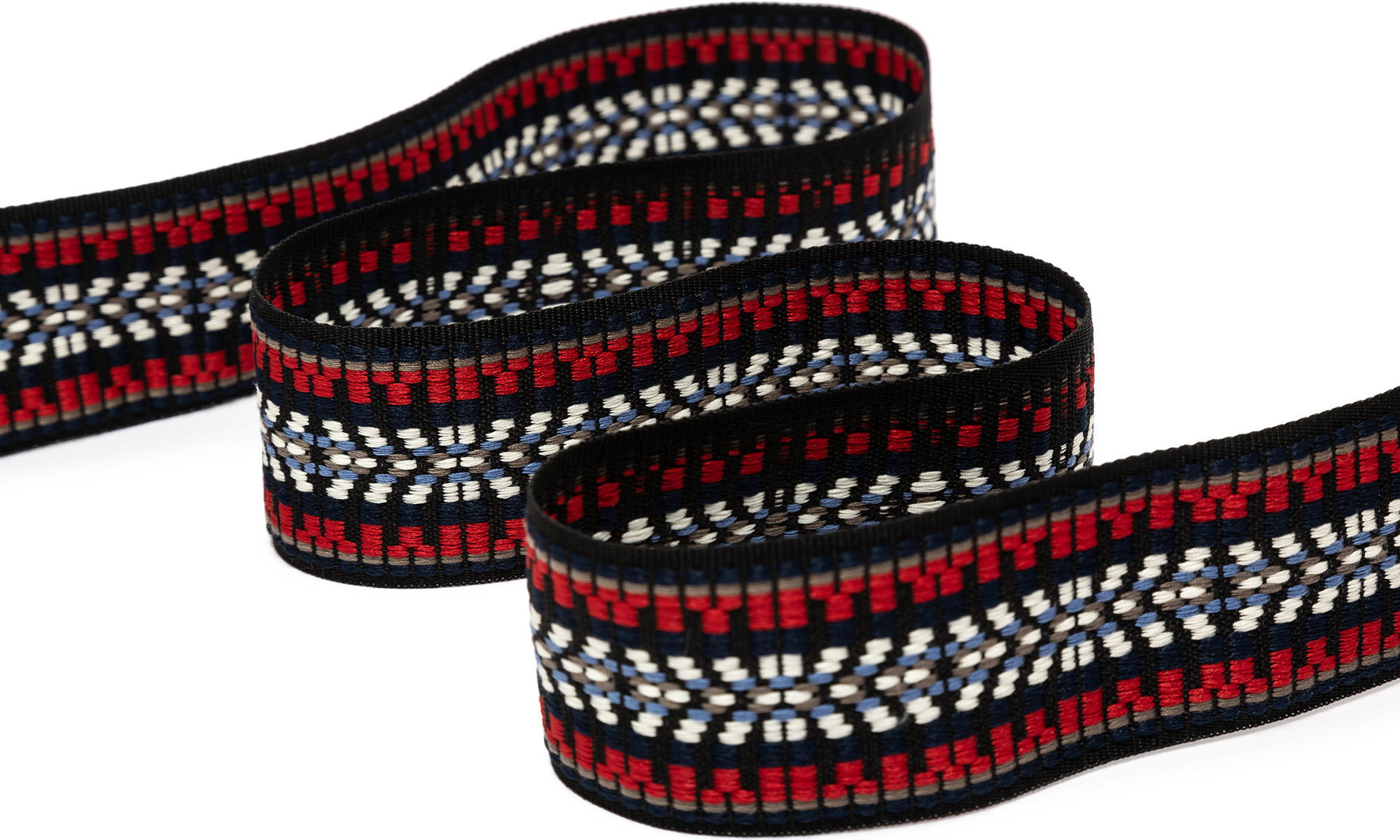 Gewobenes Band 50 mm - Fantasy Arch Schwarz Rot - KUNT & BUNT