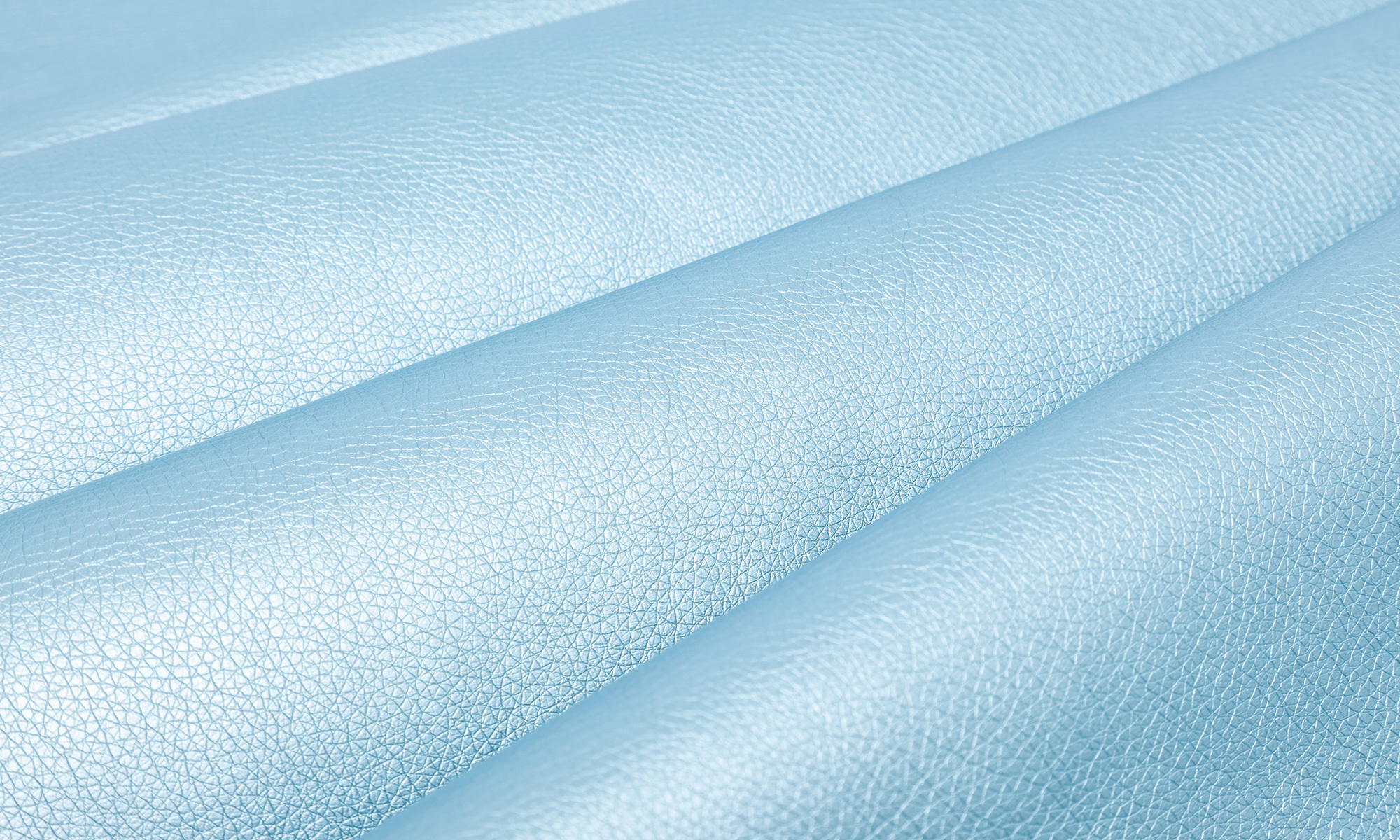 Kunstleder Metallic Hellblau - KUNT & BUNT