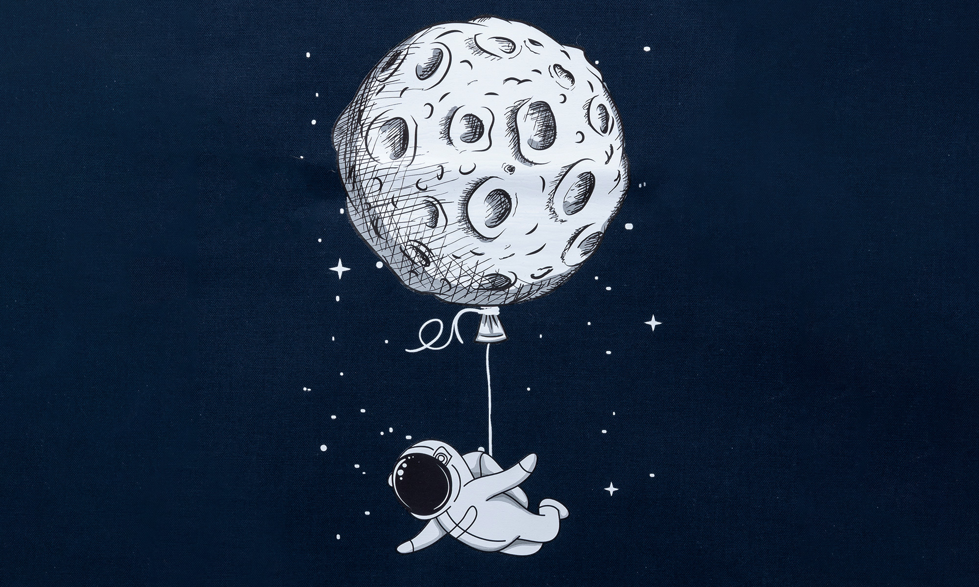 Bügelbild - Flying with the moon - KUNT & BUNT