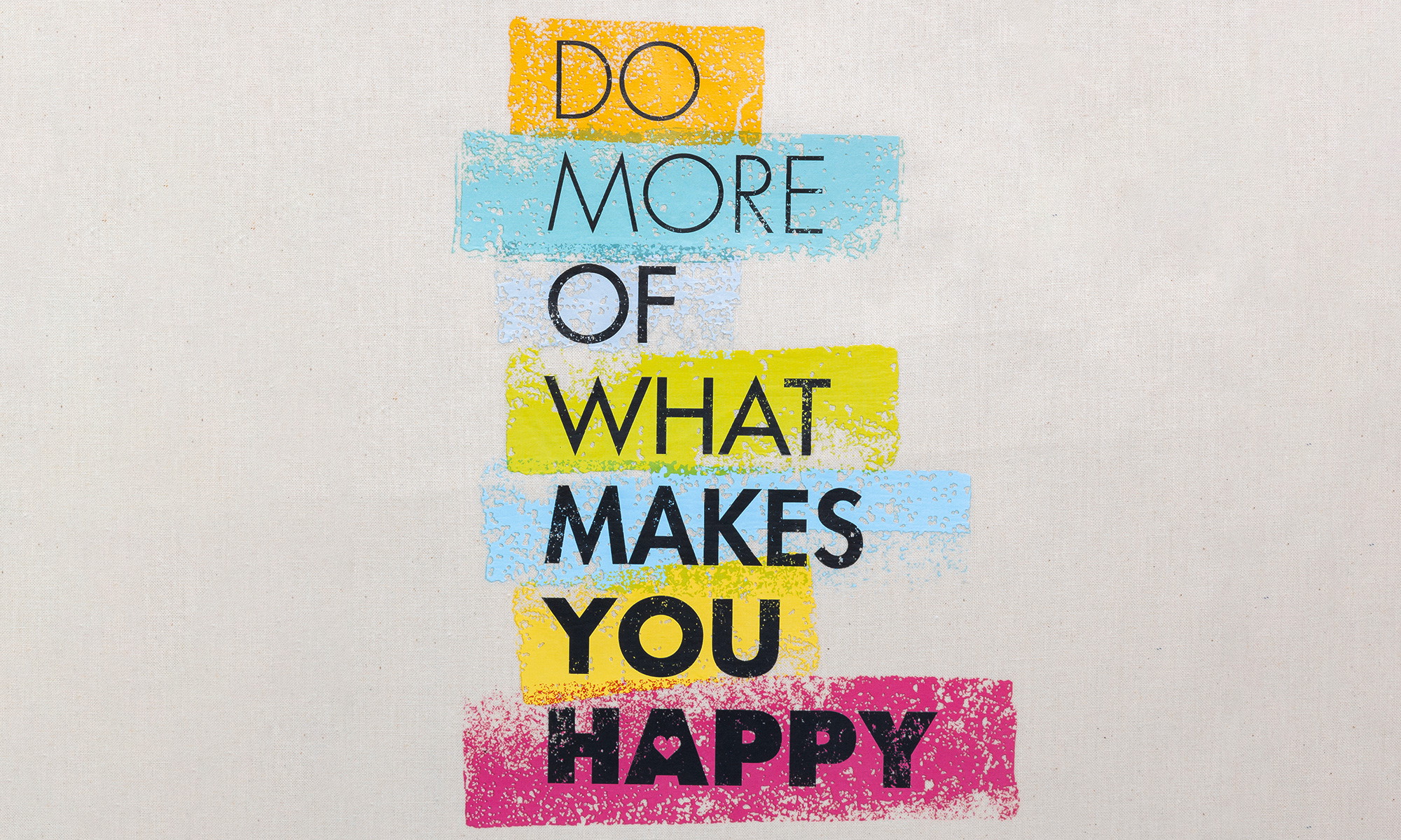Bügelbild - Do more of what makes you happy - KUNT & BUNT